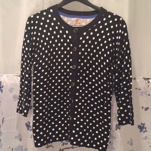JM Collection | Sweaters | Jm Black Sweater With Polka Dots | Poshmark
